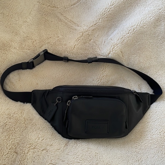 Coach | Bags | Coach Black Leather Bum Bag | Poshmark